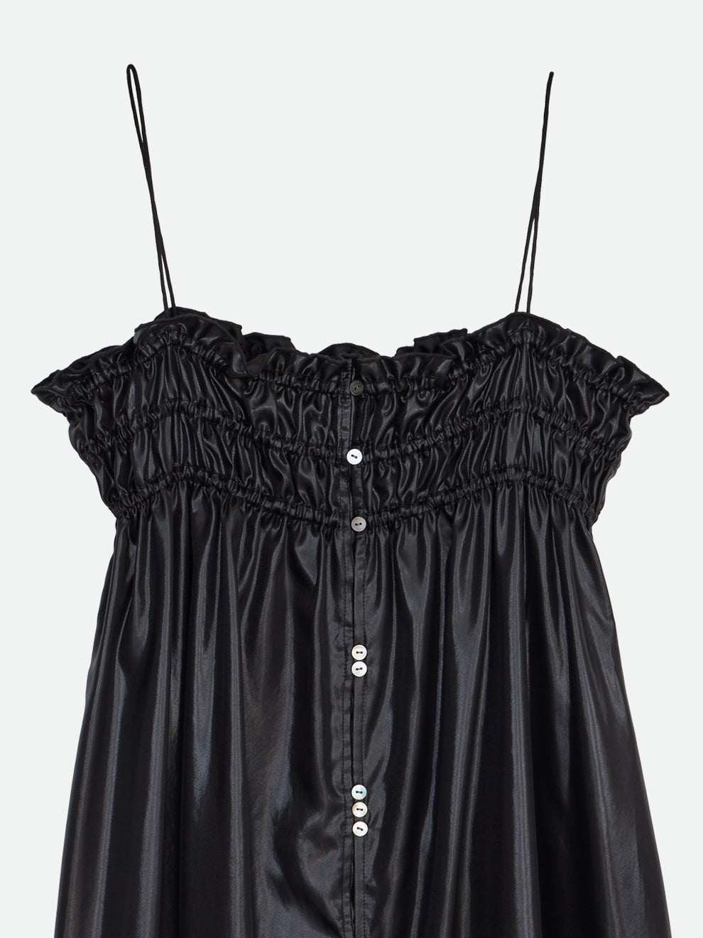 GLITTER GATHER ROUGH CAMI DRESS – NOUNLESS